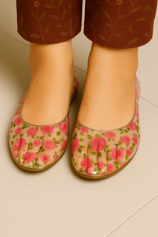 Rosette Garden Transparent Pumps – Zuruj
